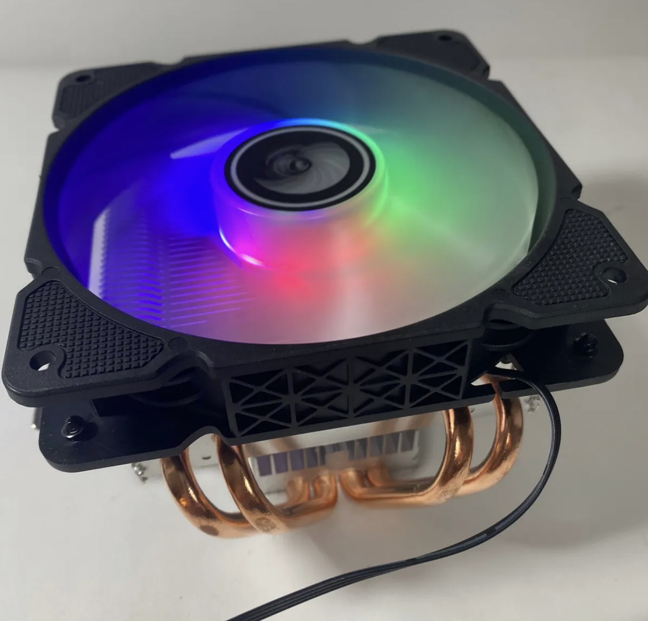 RGB New AMD AM3+ AM4 Ryzen CPU Copper Heatpipe Heatsink Fan Cooler ...